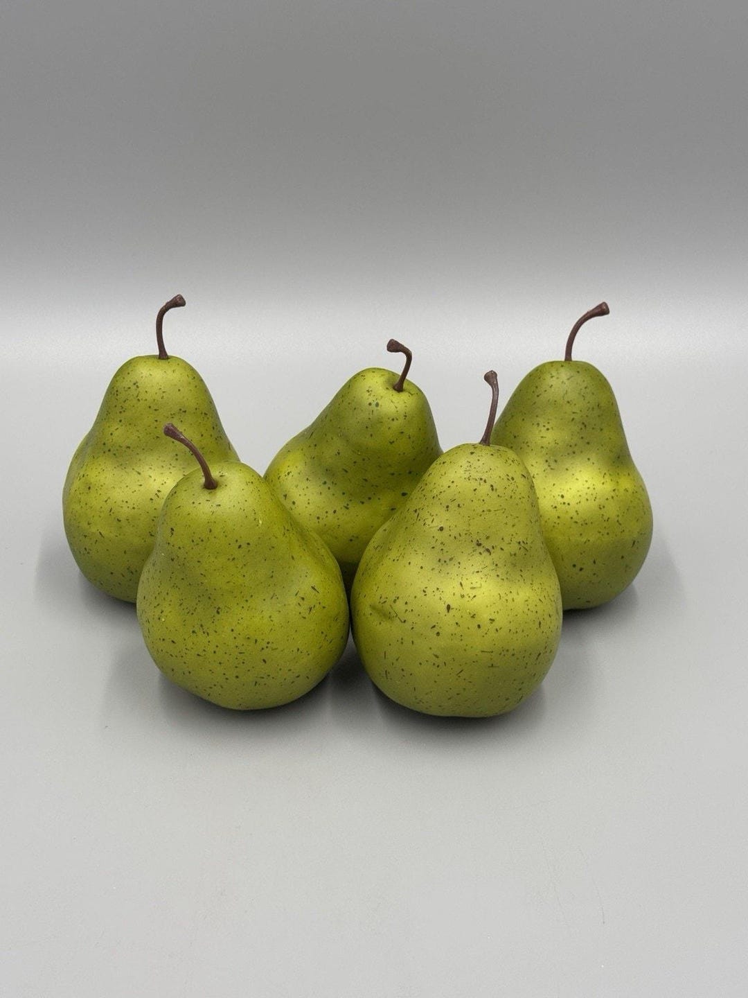 Vintage Faux Fruit Pears Realistic Life Sized Artificial Fake Food Lot ...