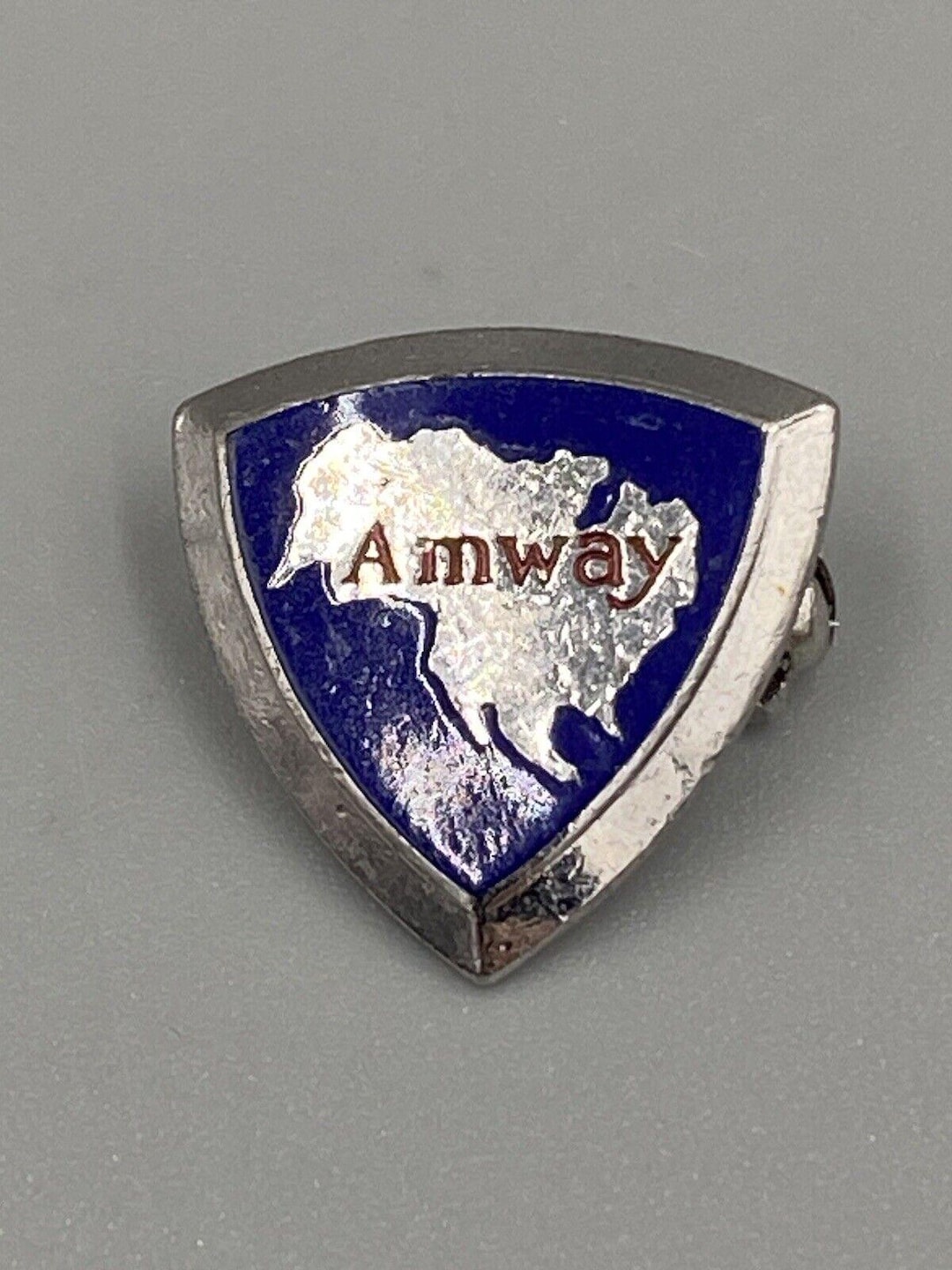 Vintage AMWAY Employee North America Map Emblem Logo Symbol Lapel Pin ...