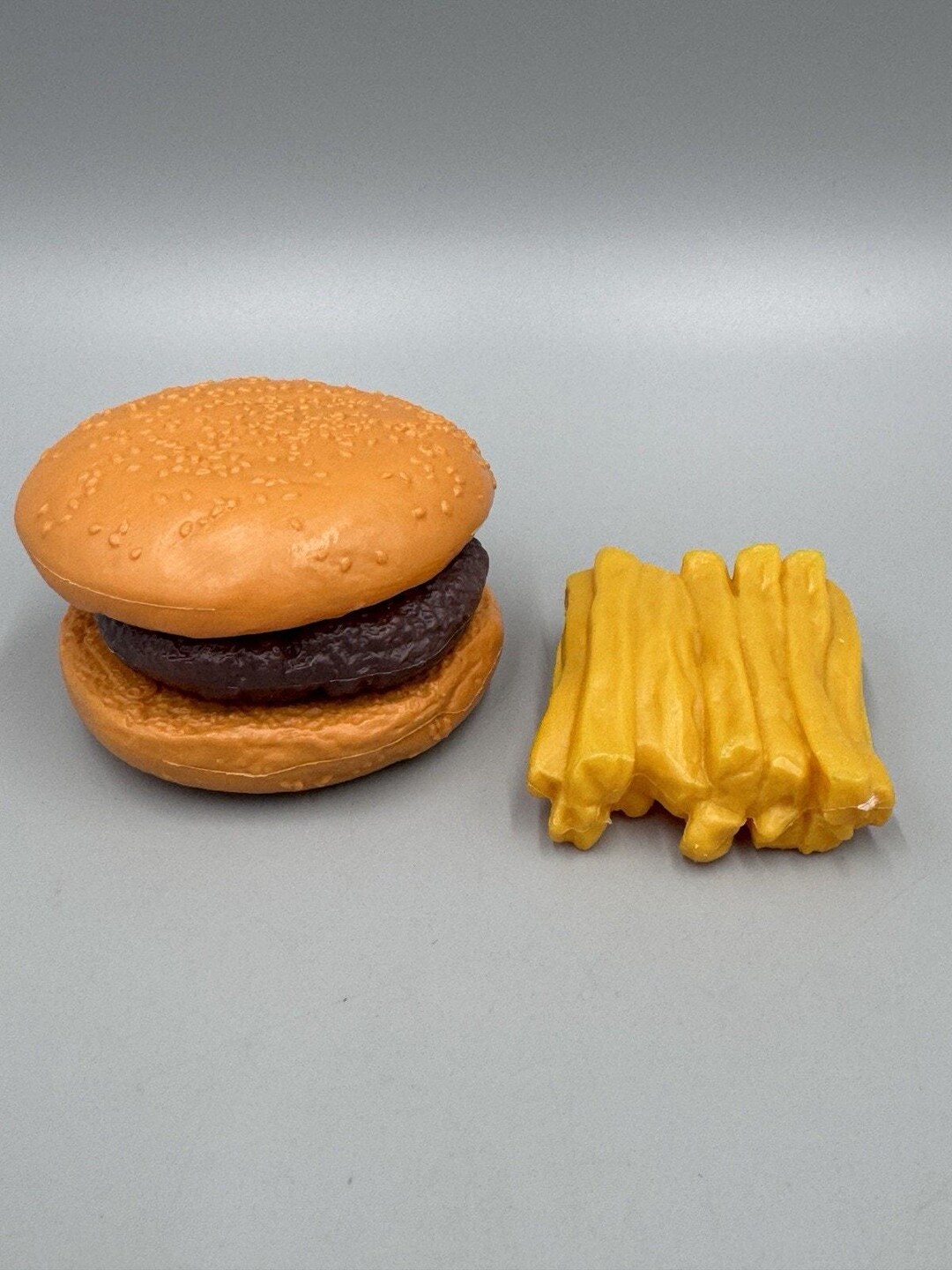 Vintage 1987 Pretend Play Food Burger Hamburger Fries Realistic Prop - Etsy