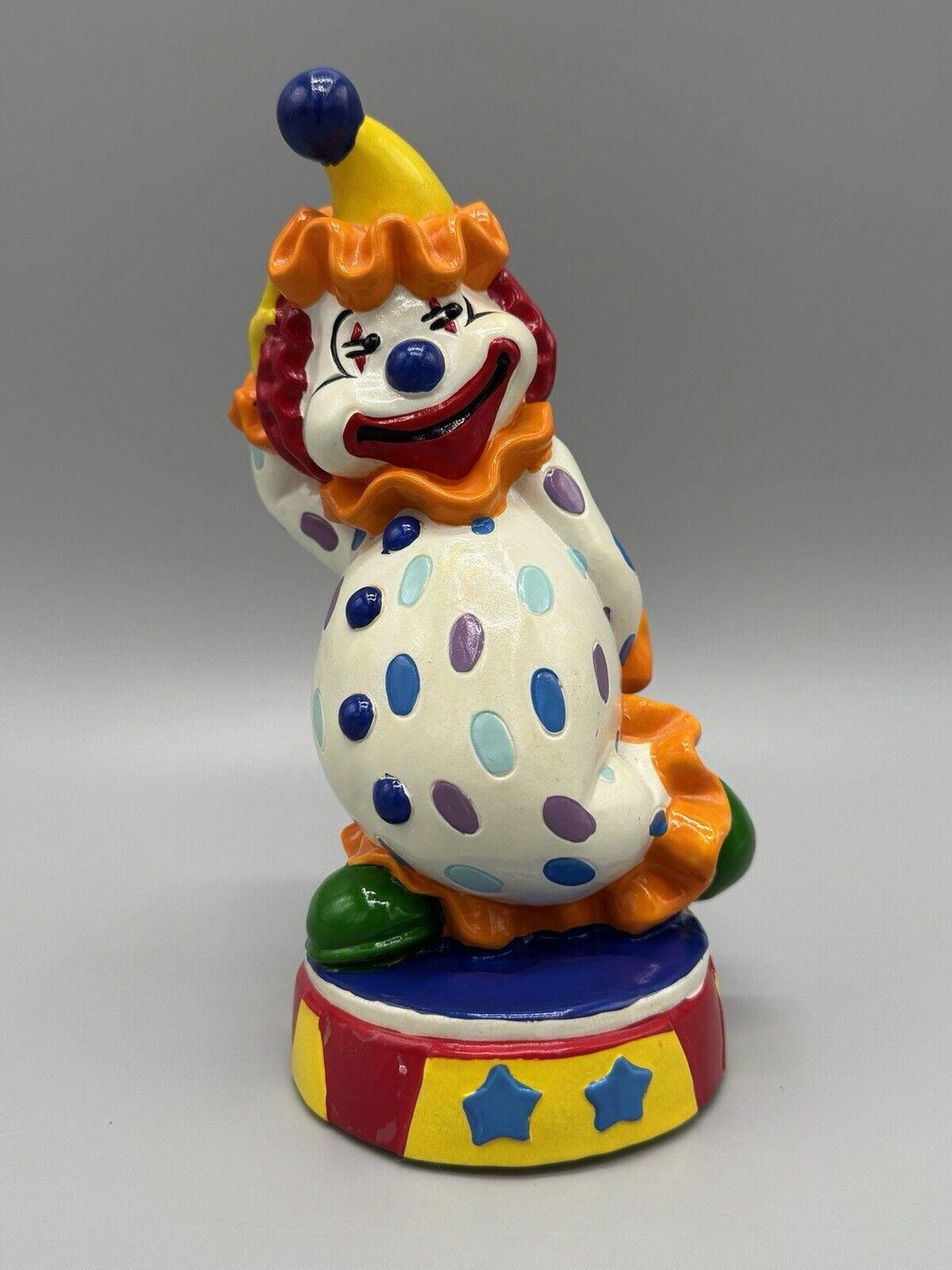 Vintage Plastic Circus Clown Colorful Bank 7 No Stopper - Etsy
