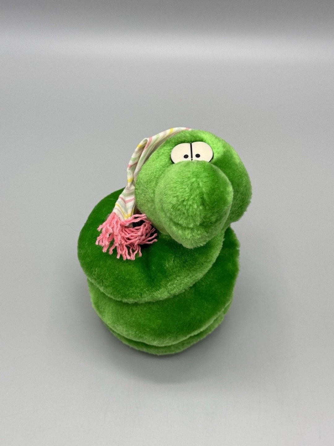 VTG 1995 Animal Crackers Snake in Night Cap Green Plush 8” Stuffed ...