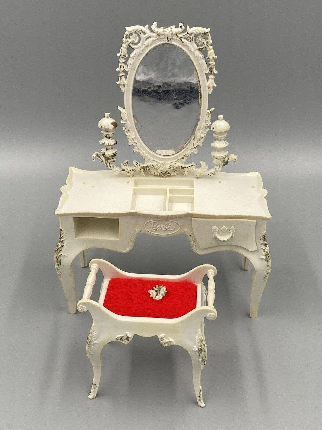 Vintage Barbie Vanity 1964 Suzy Goose W/lithium Stool Drawer - Etsy