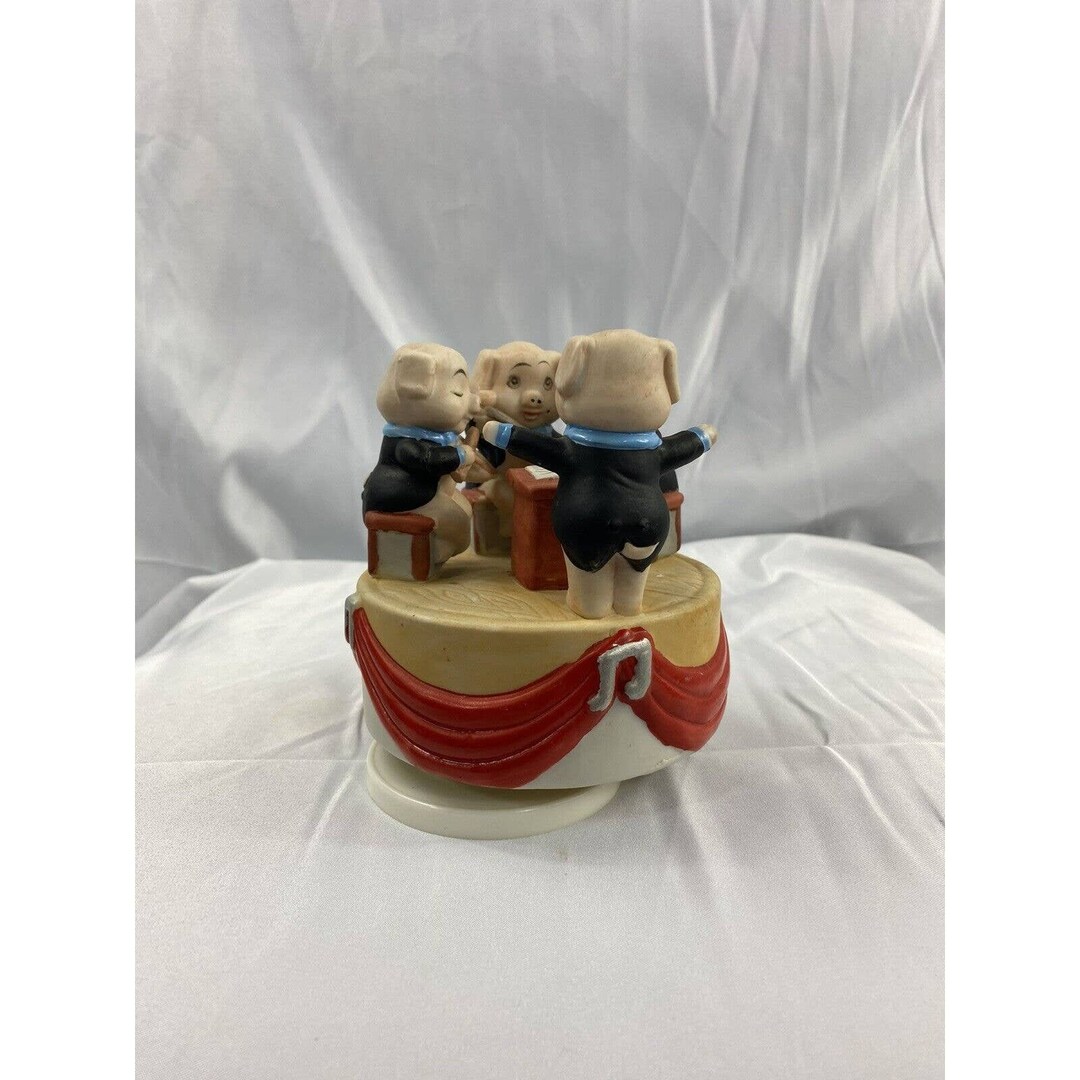 Vintage MSR Music Box 4 Pigs -rotates ,plays Who’s Afraid of the Big ...