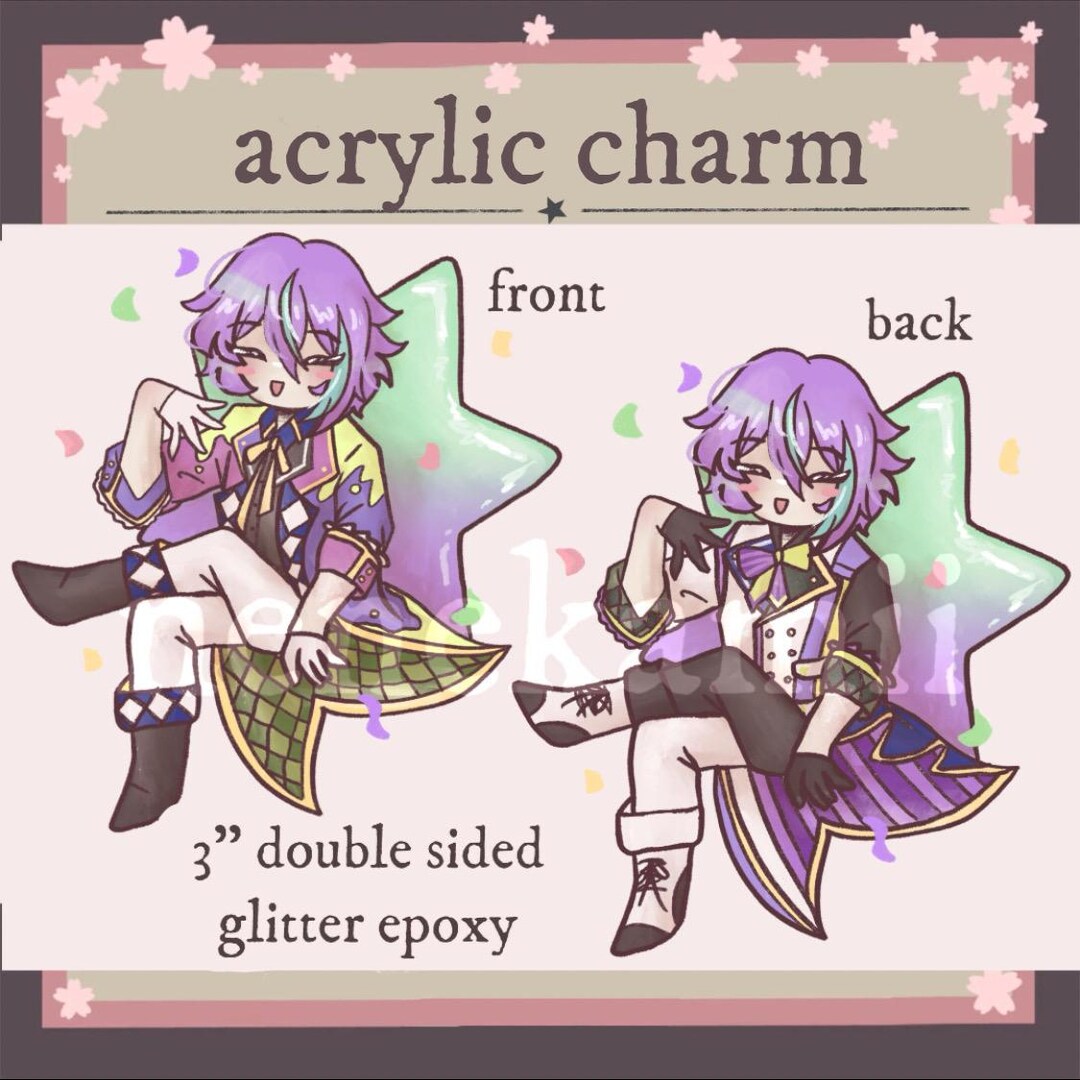 Project Sekai - Rui Kamishiro 3" Glitter Epoxy Keychain !! - Etsy