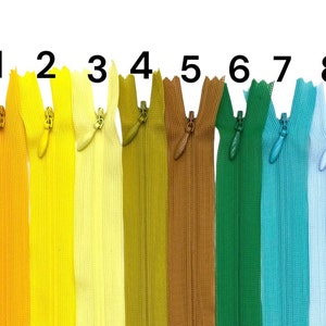 Seam-covered Zipper, Length 2 to 60 Cm, Indivisible, Sewing Accessories ...