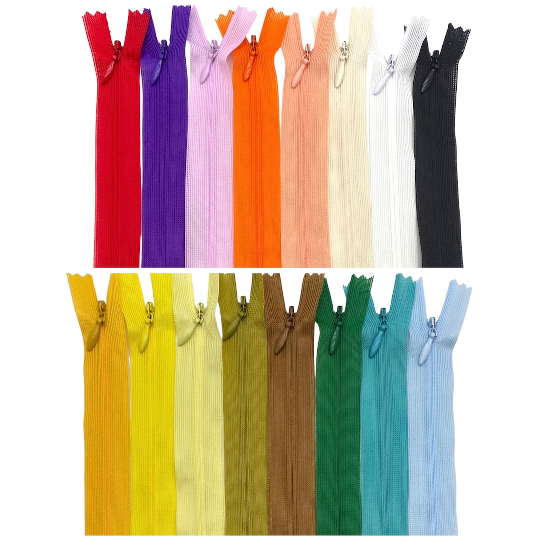 Seam-covered Zipper, Individual Length, Zipper, Zipper Indivisible From ...