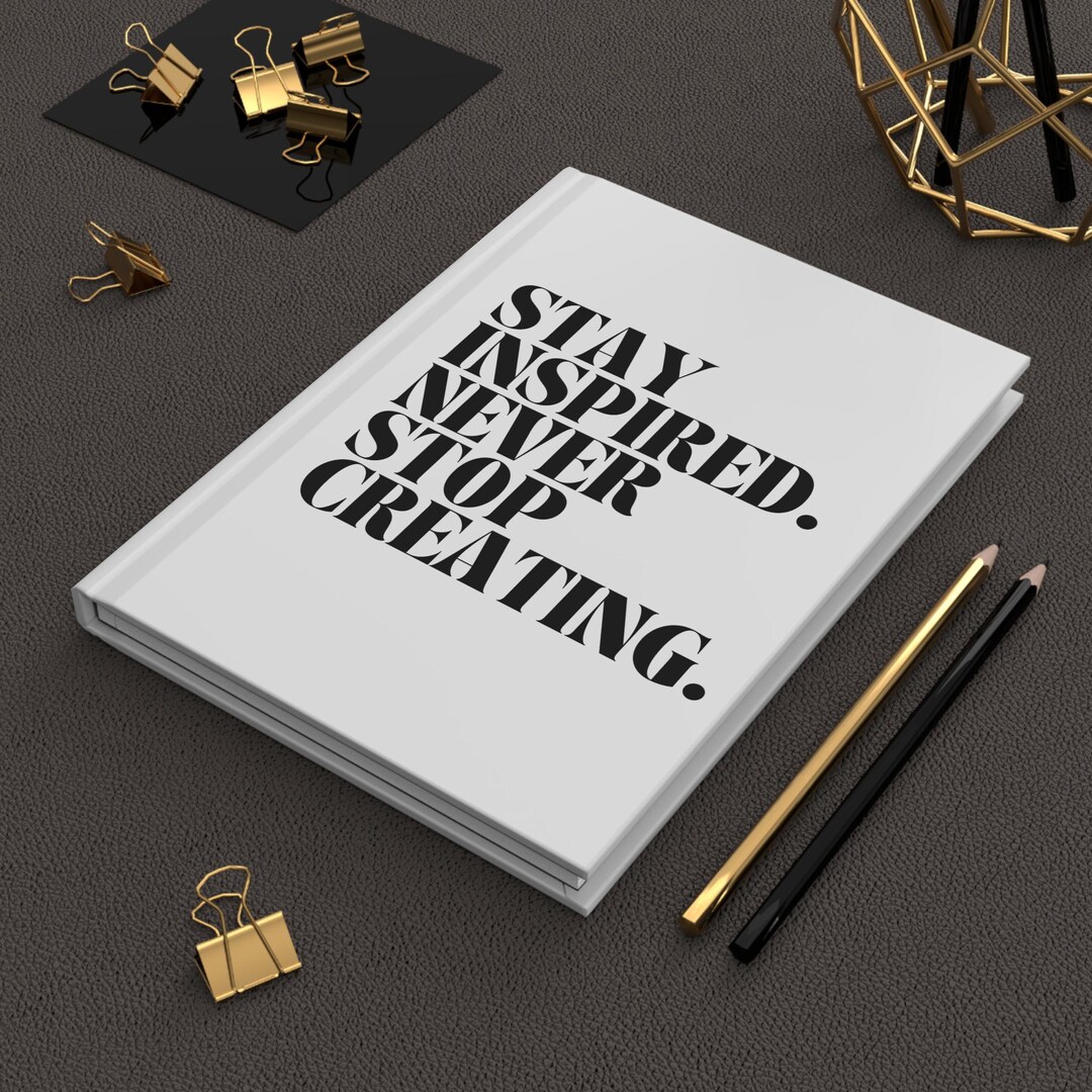 Inspirational Journal, Creativity Notebook, Writing Diary, Hard Cover ...