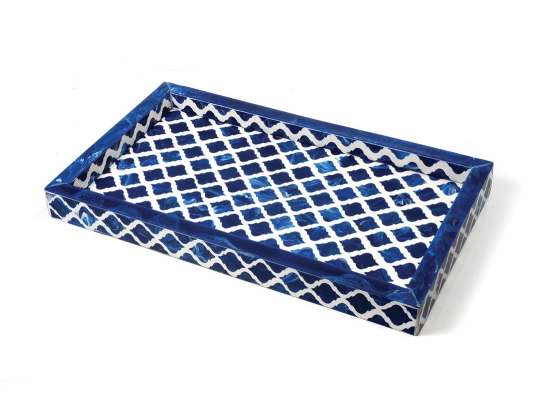 Bone Inlay Rectangle Tray Serving, Breakfast, Coffee Table, Decorative ...