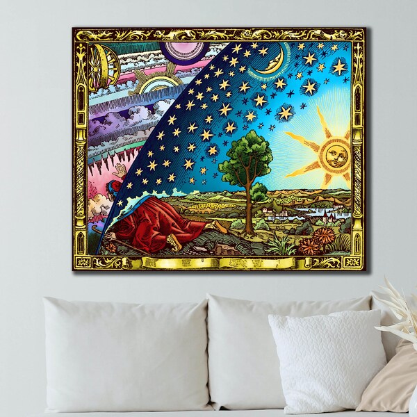 Flammarion Painting - Etsy