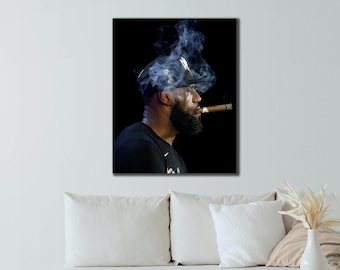 Lebron James Smoking Cigar Poster - Etsy