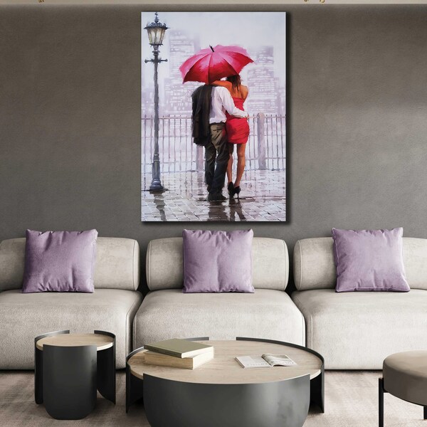 Red Umbrella Art - Etsy