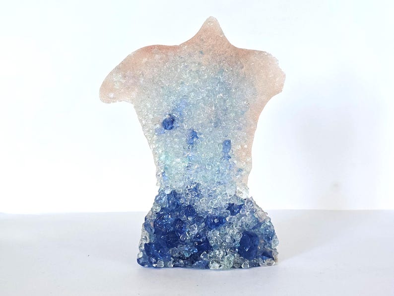 Patrick Stern Fused Glass Male Nude Torso Sculpture - Etsy