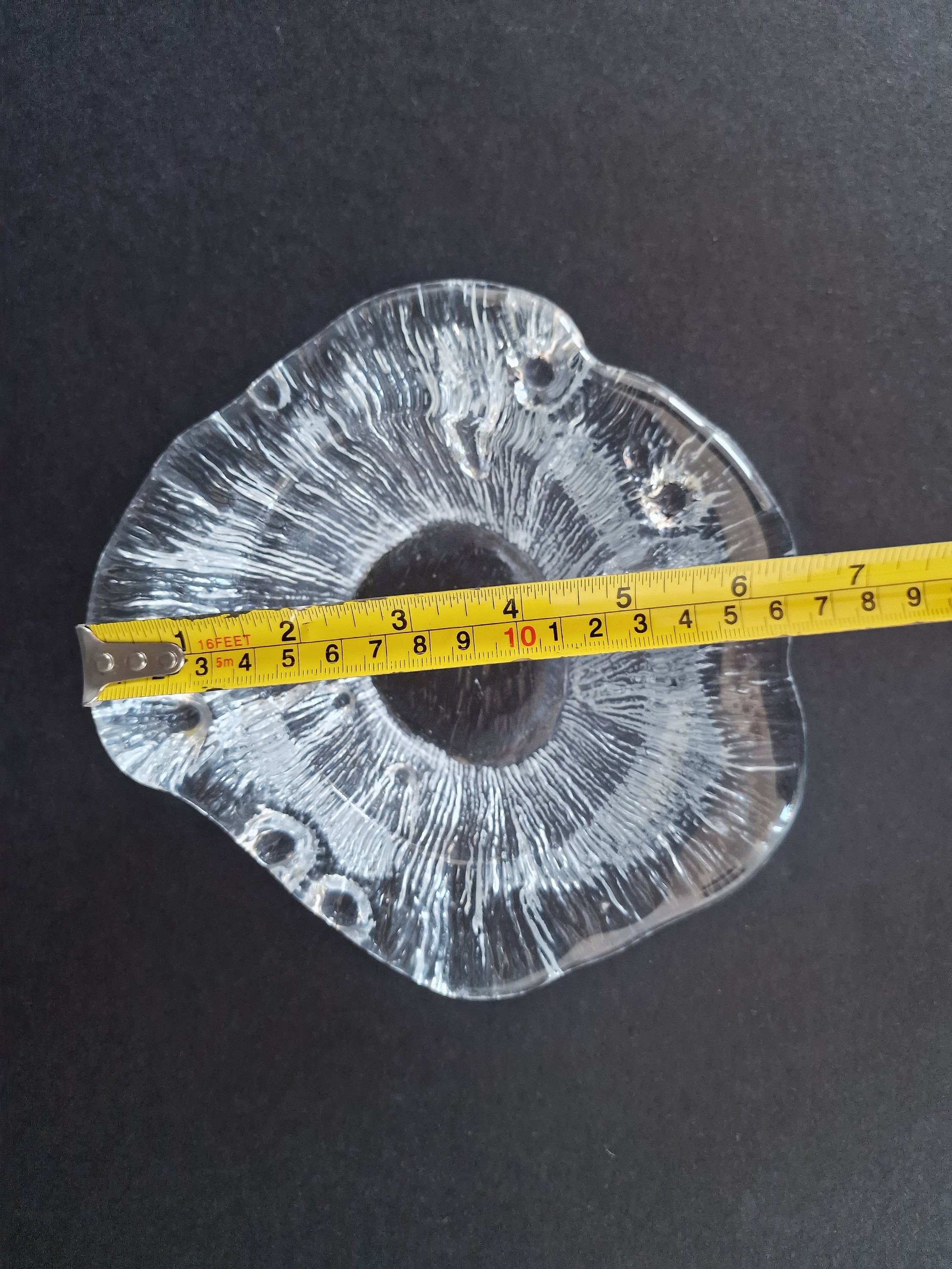Blenko 'melting Ice' Crystal Glass Bowl/dish Designed by Don Shepard ...