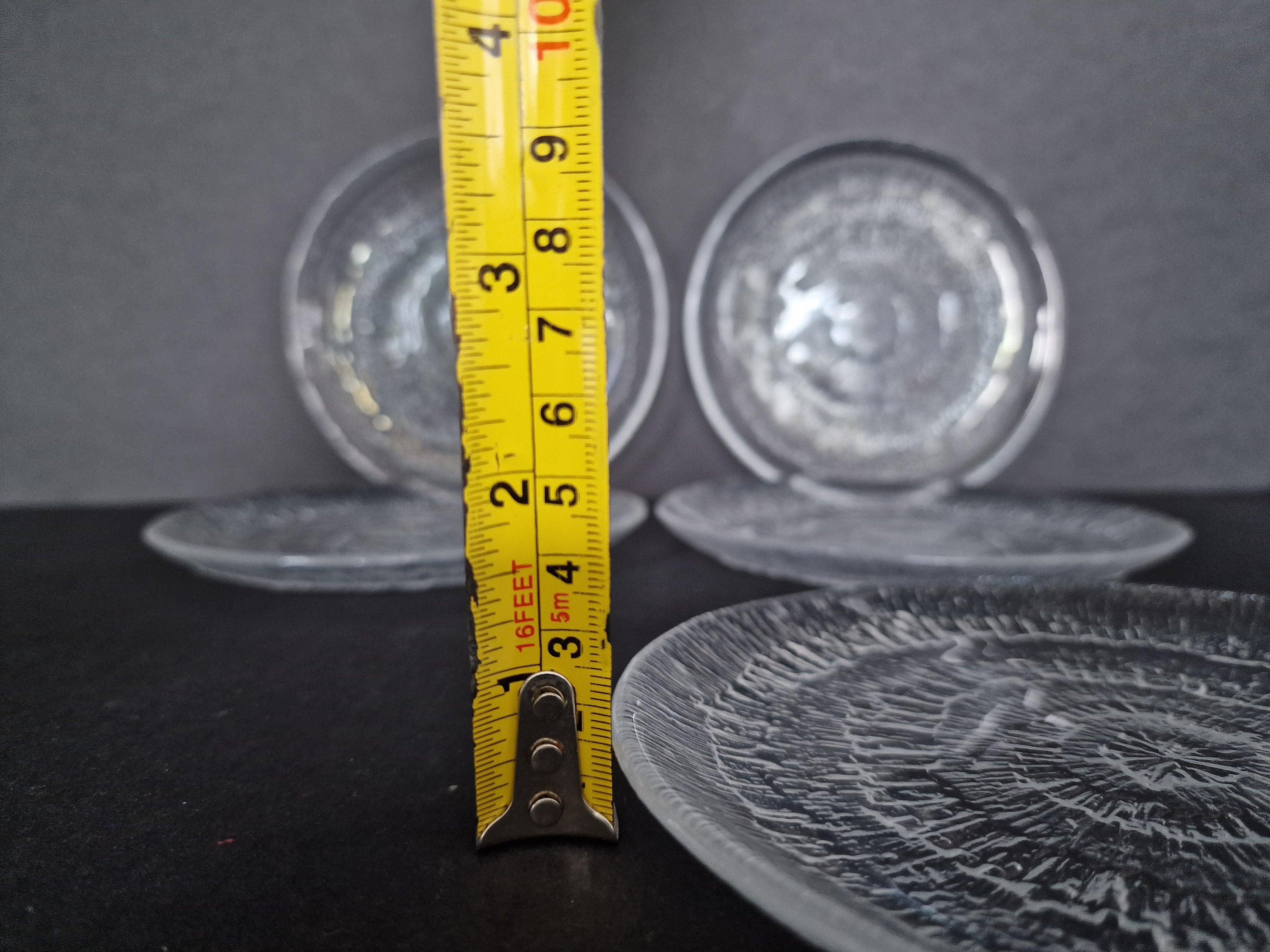 Iittala Solaris Glass Plates - Tapio Wirkkala Finnish Design - Set of 5 ...