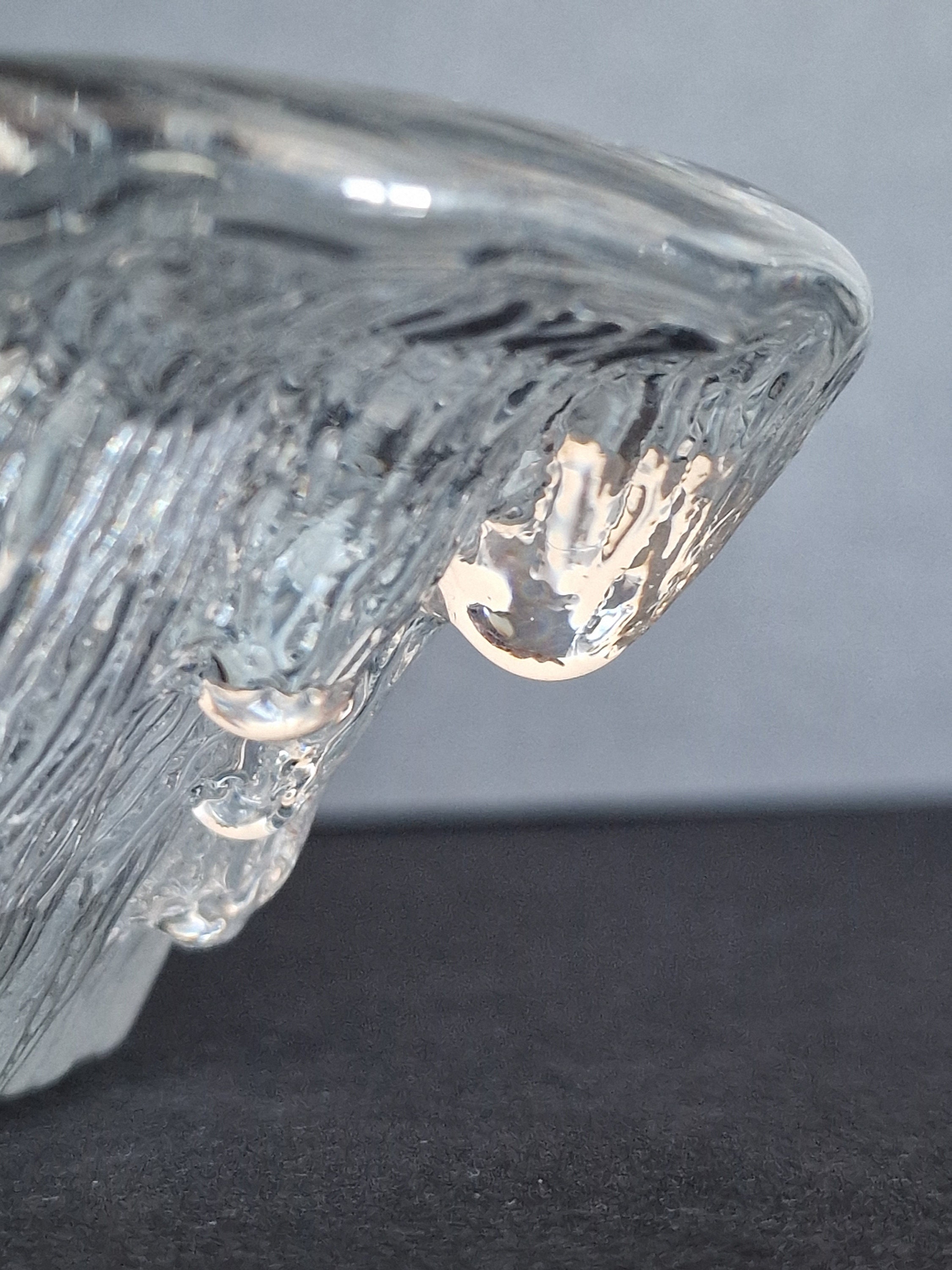 Blenko 'melting Ice' Crystal Glass Bowl/dish Designed by Don Shepard ...