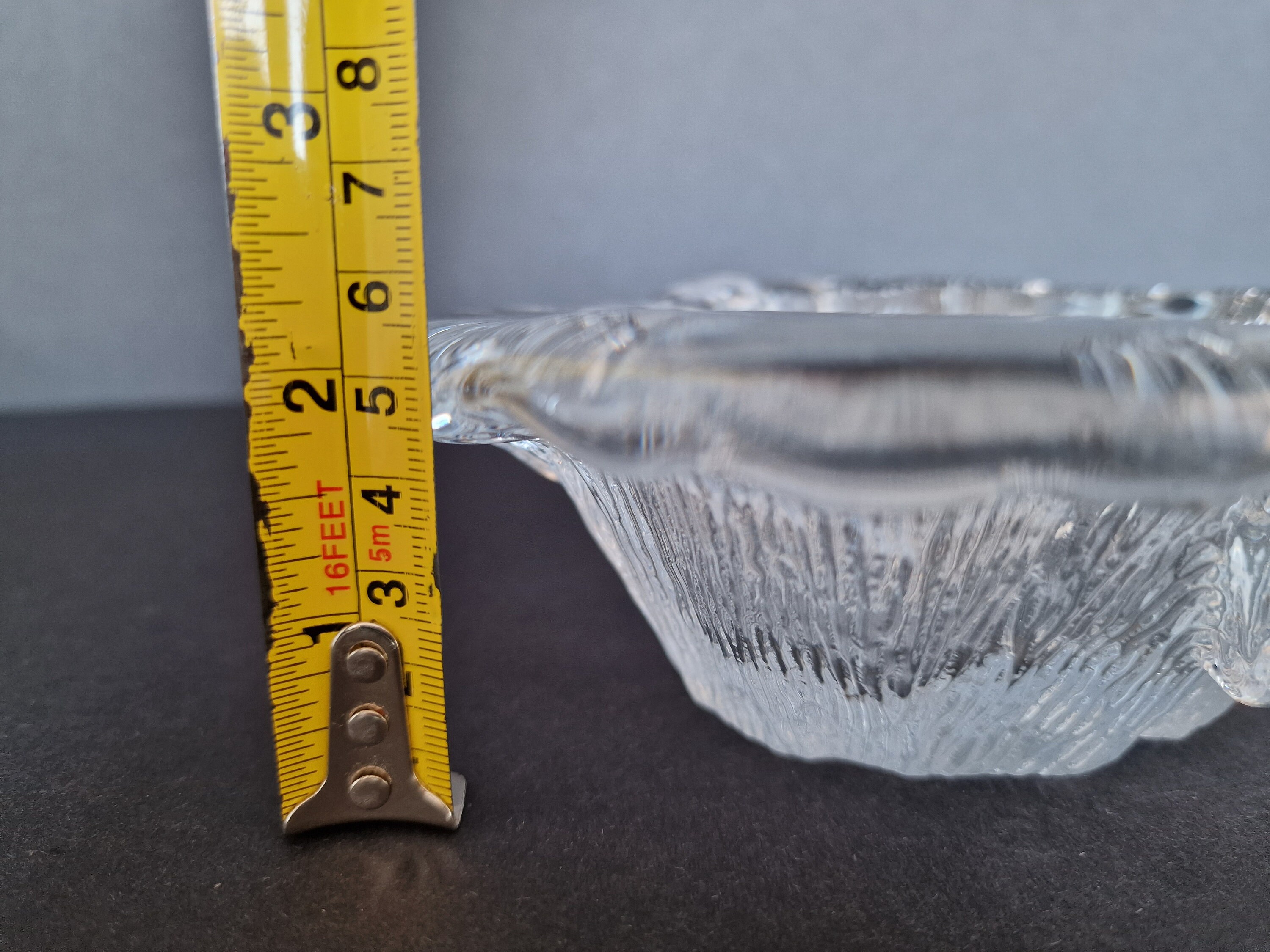 Blenko 'melting Ice' Crystal Glass Bowl/dish Designed by Don Shepard ...