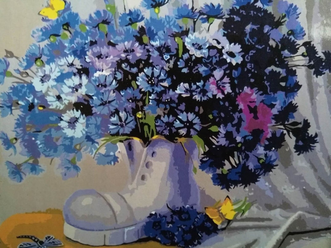 Mood in Blue.romance. Acrylic , With a Subframe, Ready for Hanging ...