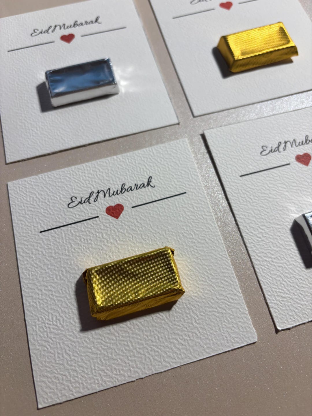 EID Cards With Chocolate | Bayram Mubarak | EID Mubarak | Sugar ...