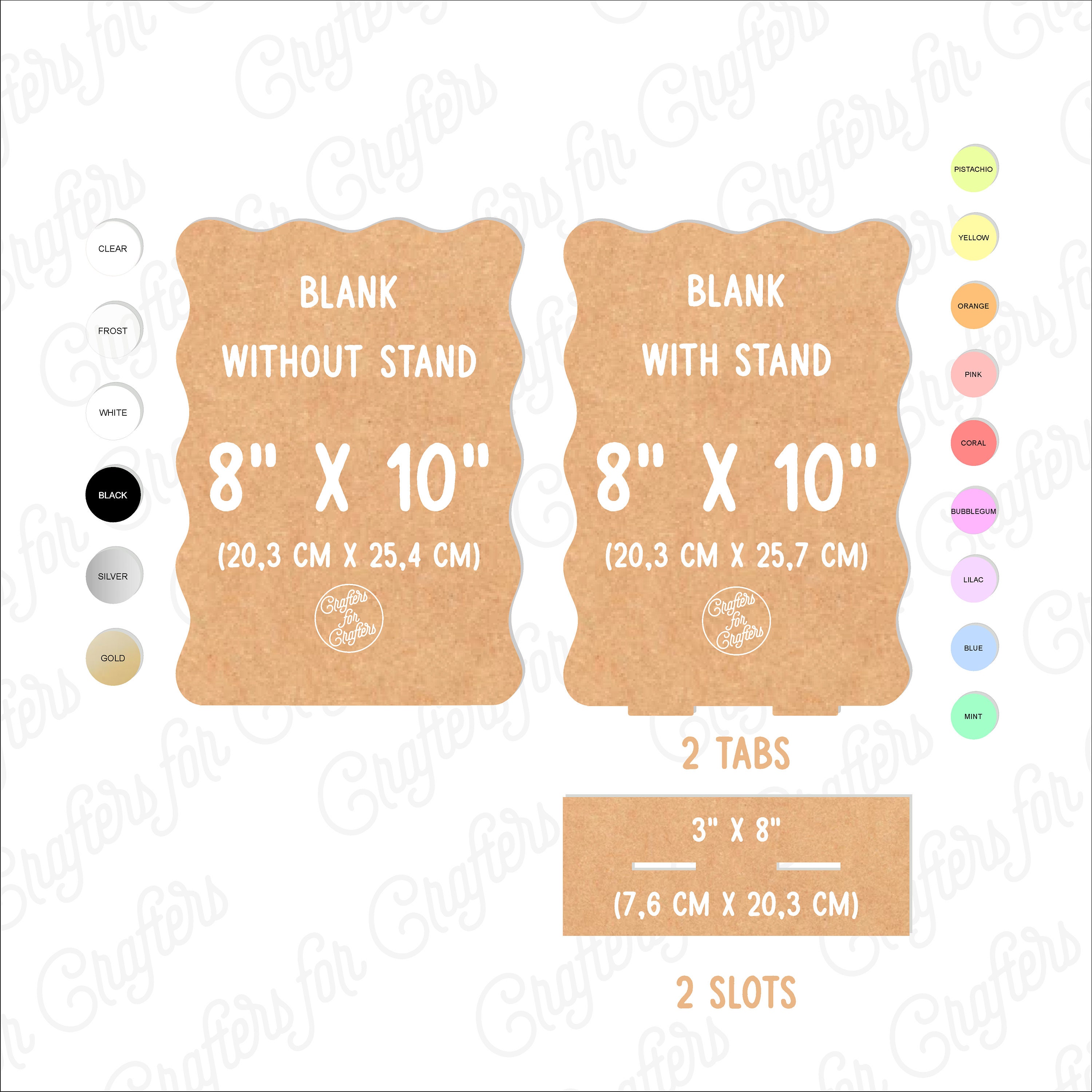 8x10 & 9x11 Wavy Shape Sign, DIY Blank Acrylic, Custom Wedding Signage ...