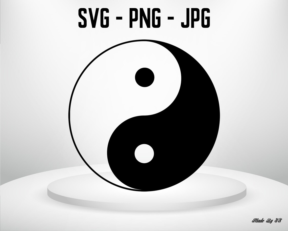 Ying Yang Svg Png Jpg Circut File Cut and Print Ready - Etsy