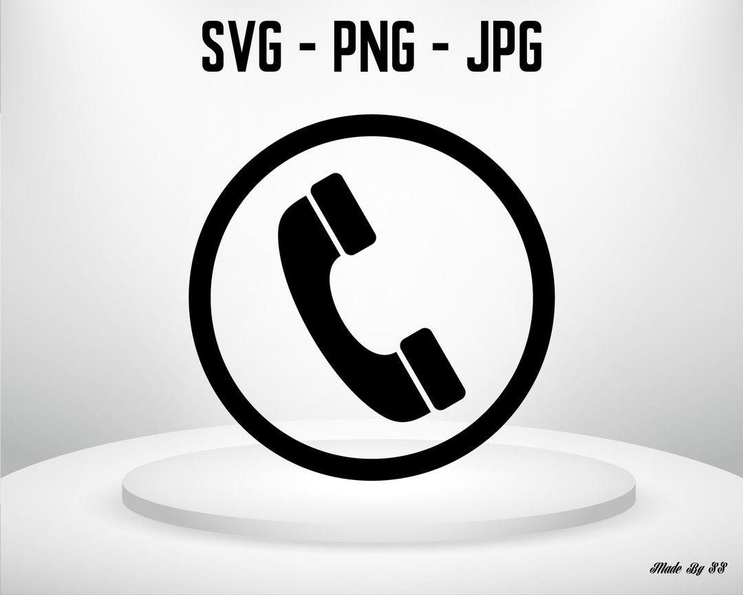 Phone Symbol SVG PNG JPG Cut and Print Ready Circut File - Etsy UK