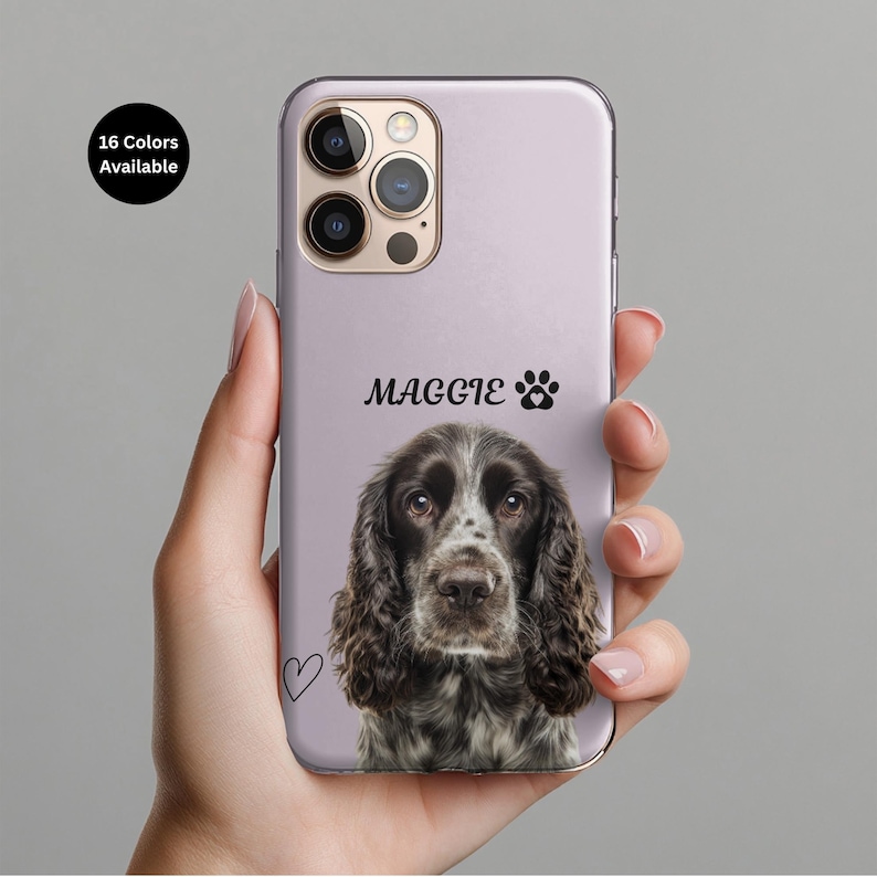 Personalized English Cocker Spaniel Dog Tough Phone Case, Cute Dog ...
