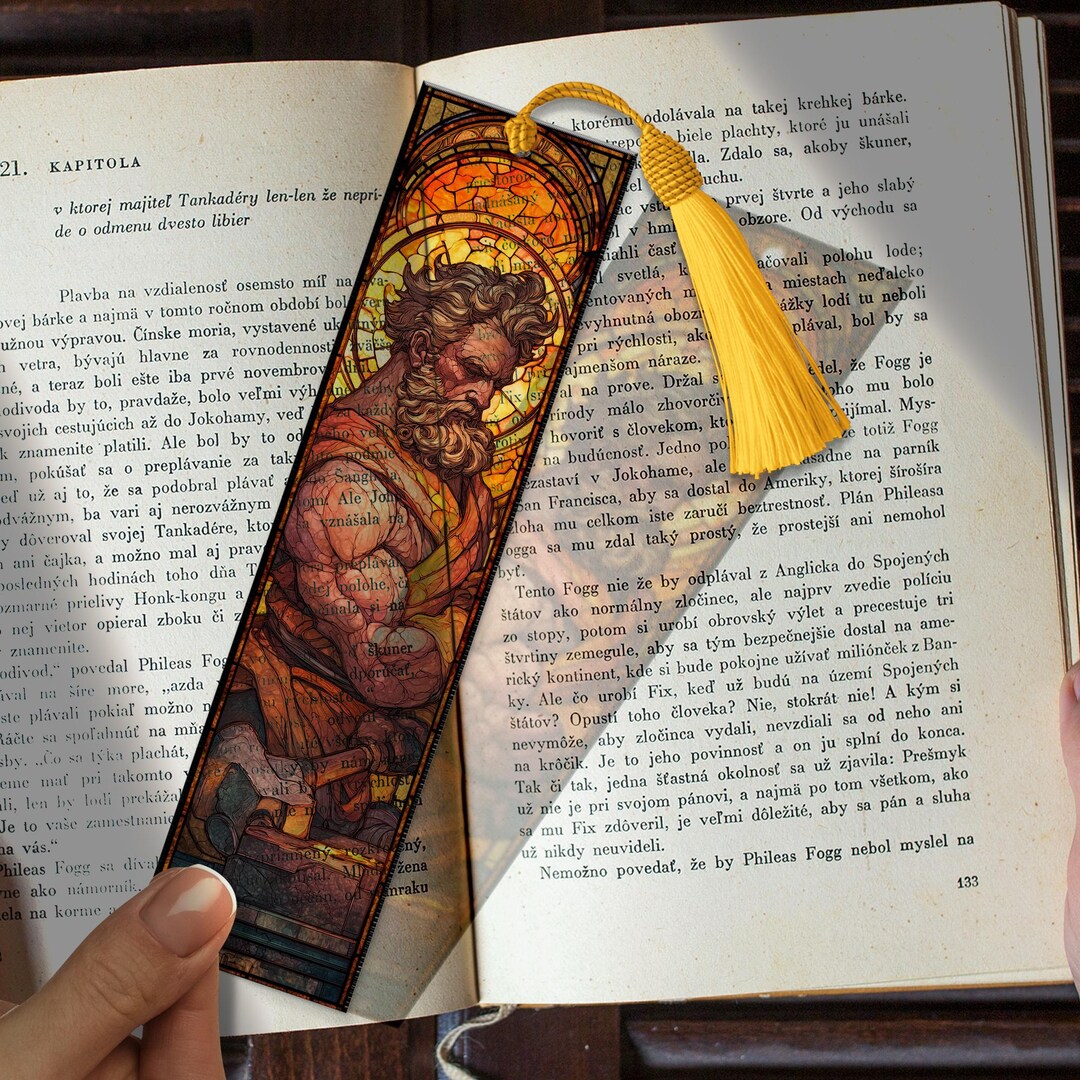 Hephaestus Greek God Stained Glass Bookmark – Acrylic Bookmark Gift ...