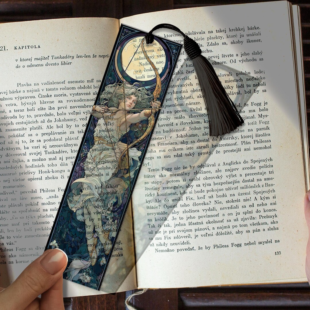 Artemis Greek Goddess Stained Glass Bookmark – Acrylic Bookmark Gift ...