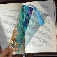 Beach Wave Bookmark: Semi-transparent Ocean Theme - Etsy