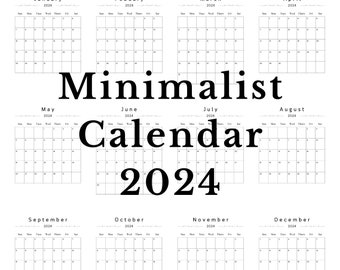 Calendar 2023, Digital and Printable. A4 and A3. PDF. Clean and ...