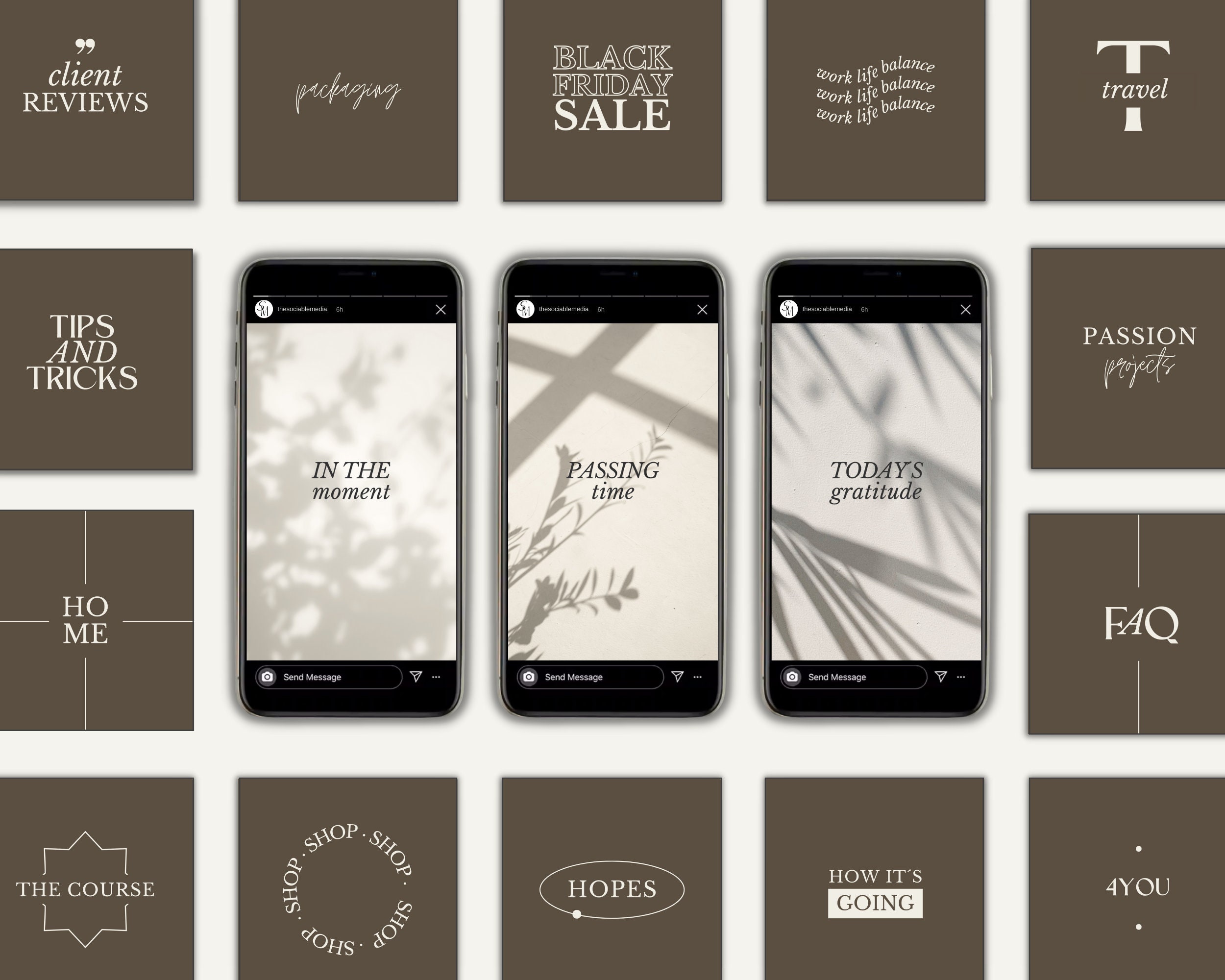 Minimal Instagram Highlight Covers Neutral Story Instagram Highlight ...