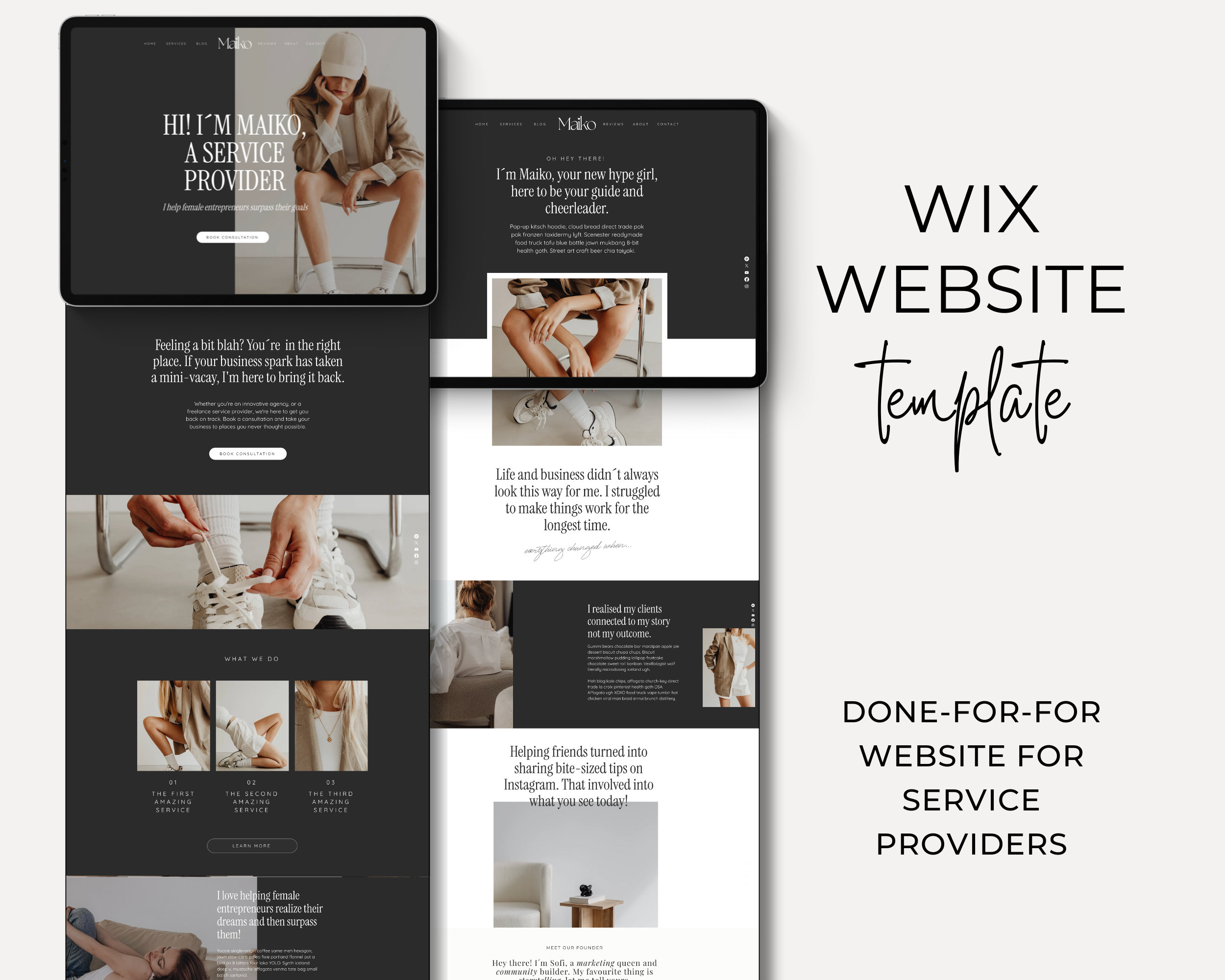 Wix Website Template Wix Coaching Website Service Provider High ...