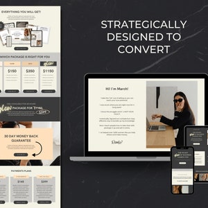 High Converting Sales Page Canva Template Sales Page Template Online ...