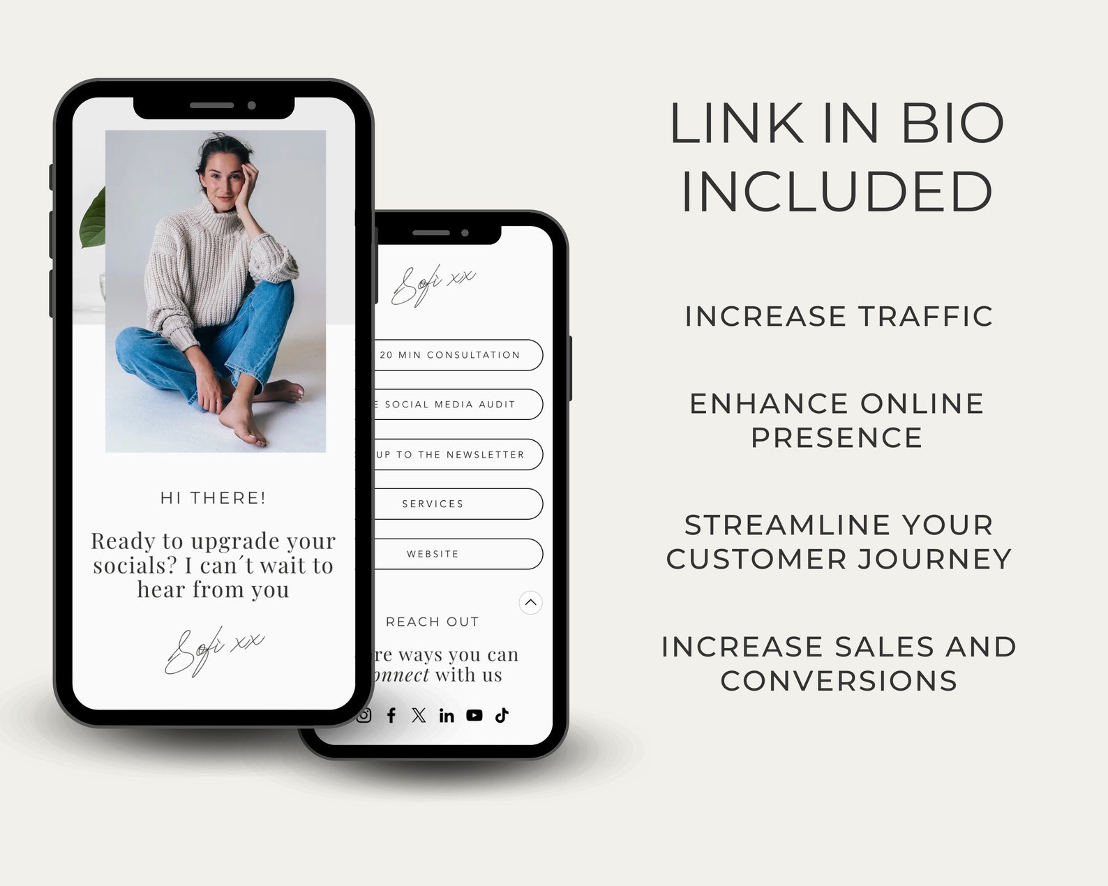 Minimal WIX Sales Page Website Template Wix Coach Template Business Website Design Course ...