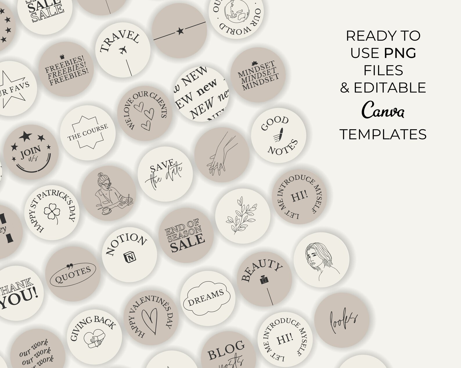 Minimal Instagram Highlight Covers Neutral Story Instagram - Etsy