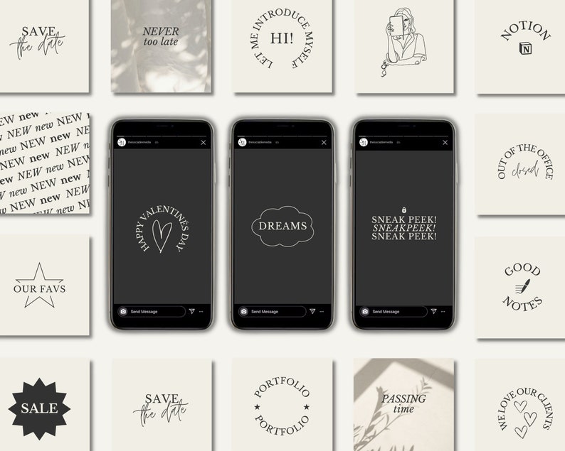 Minimal Instagram Highlight Covers Neutral Story Instagram Highlight ...