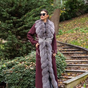 Alpaca Fox Jacket Real Fox Fur,fox Frost Jacket, Women Jacket, Luxury ...