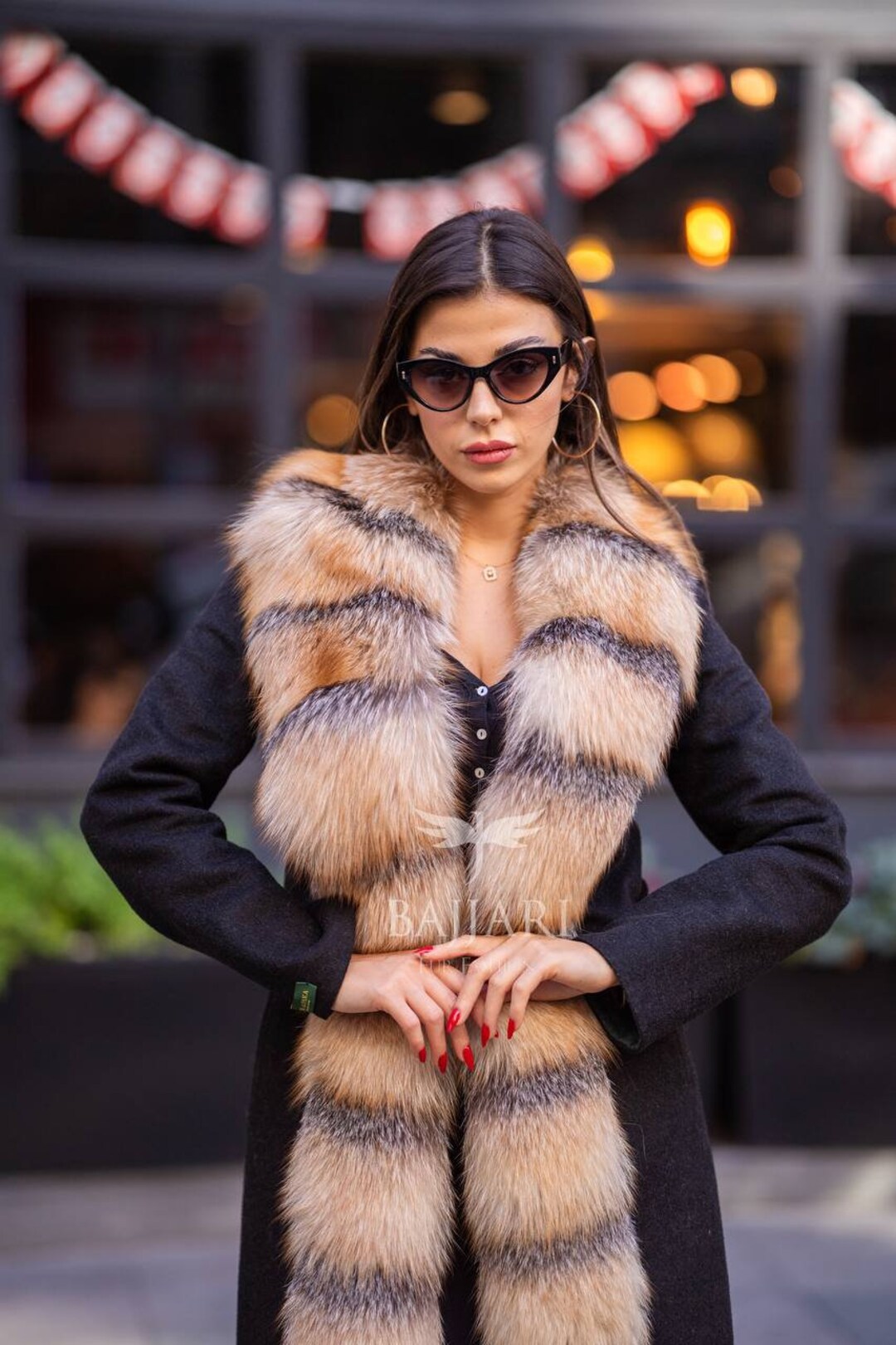 Alpaca Fox Fur,jacket,fox Frost Jacket,real Fur, Women Clothing, Luxury ...