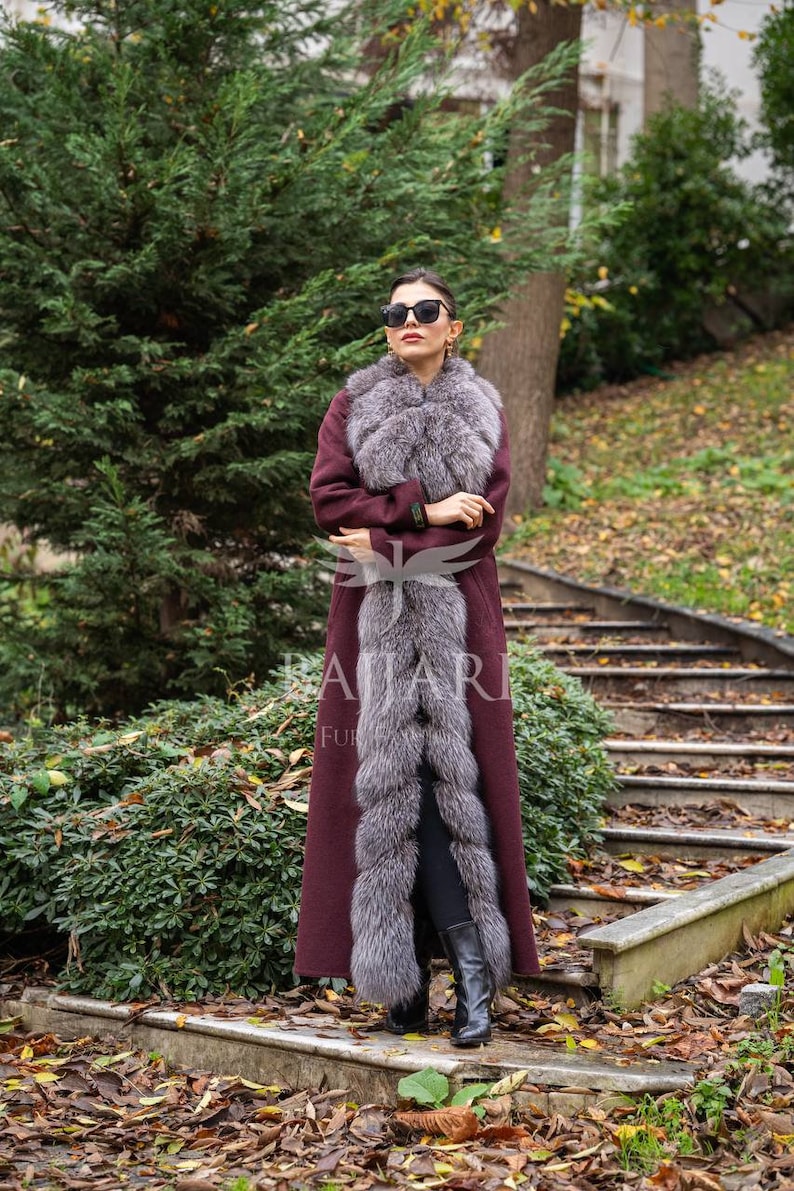 Alpaca Fox Jacket Real Fox Fur,fox Frost Jacket, Women Jacket, Luxury ...