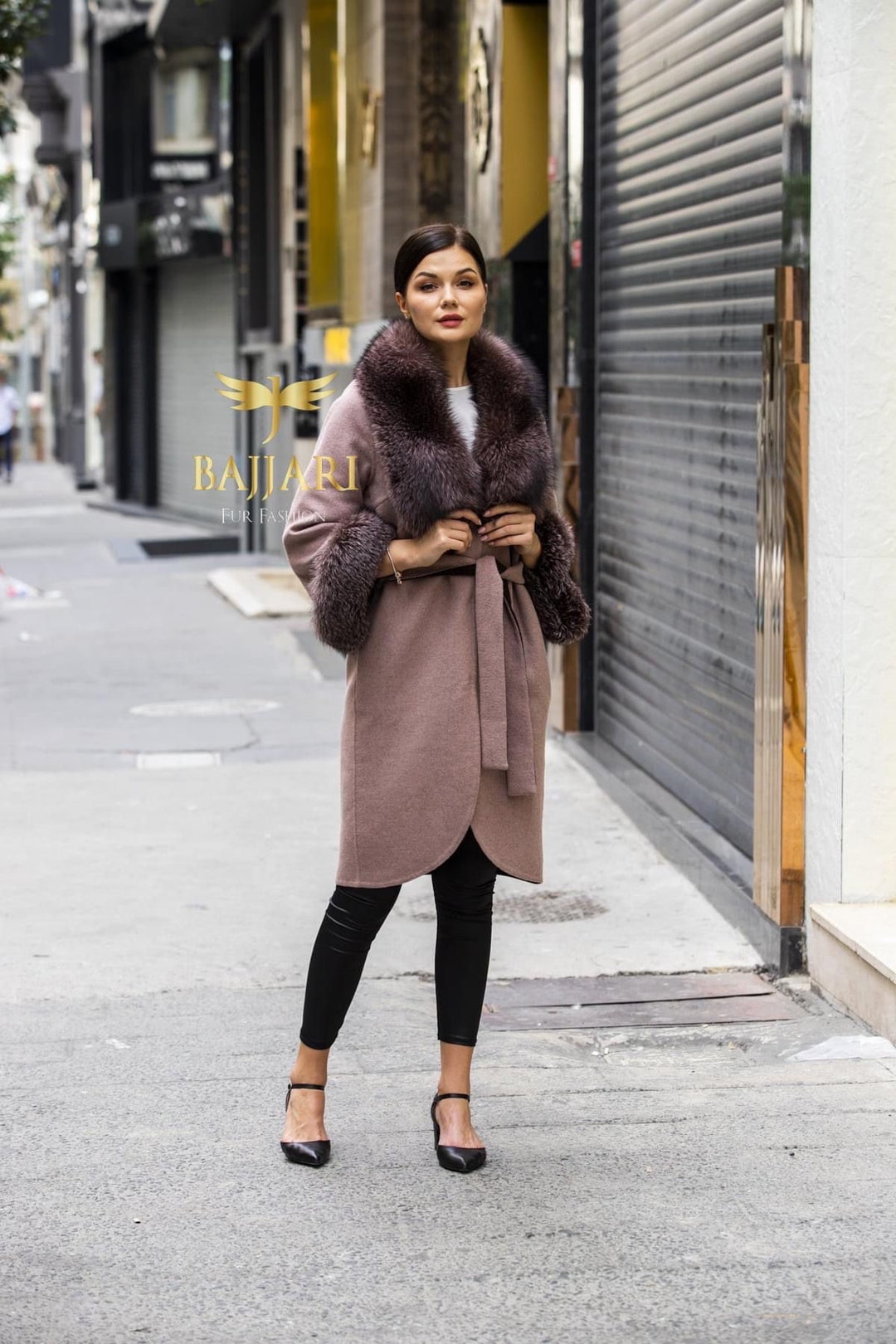 Original Alpaca Lama Fabric / Real Fox Frost / Fur Jackets & Coats ...