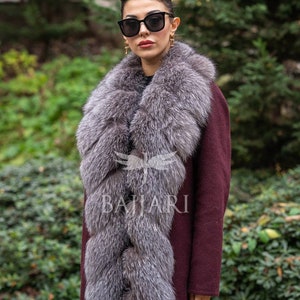 Alpaca Fox Jacket Real Fox Fur,fox Frost Jacket, Women Jacket, Luxury ...