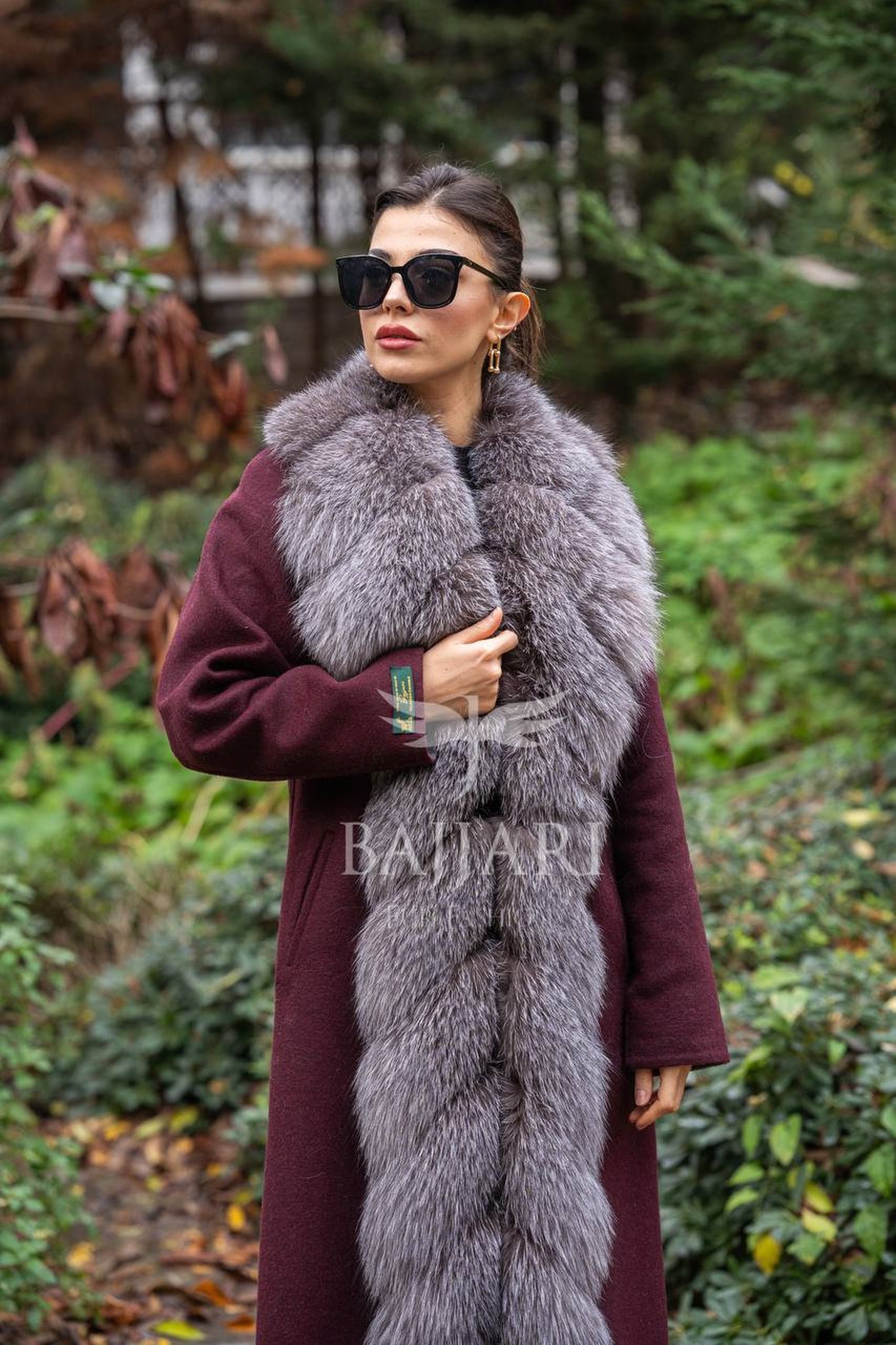 Alpaca Fox Jacket Real Fox Fur,fox Frost Jacket, Women Jacket, Luxury ...