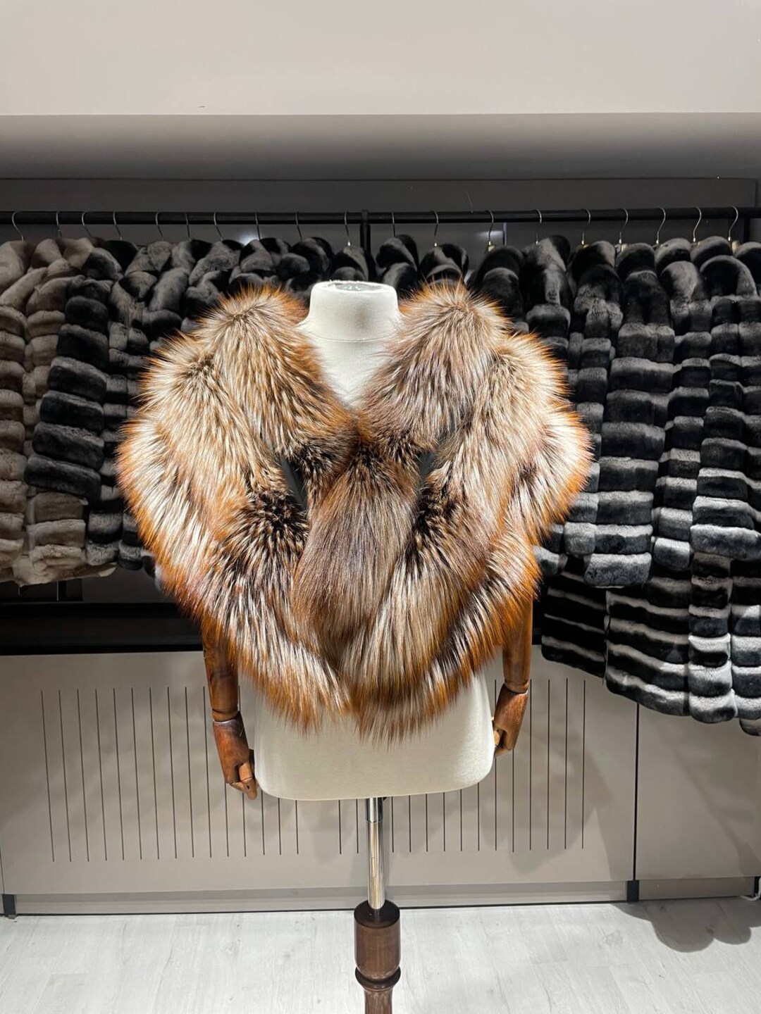 Real Fox Shawl/fur Shawls/shawl/lux Shawl/women's Shawl Clothing/women ...