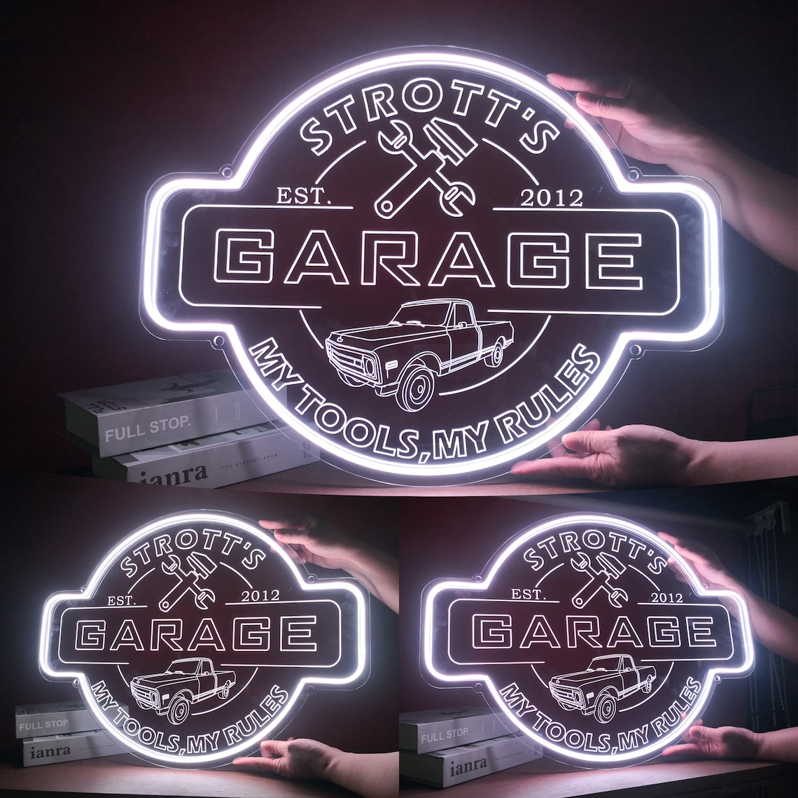 Garage Signcustom Neon Garage Signs, Personalized Light up Garage Signs ...