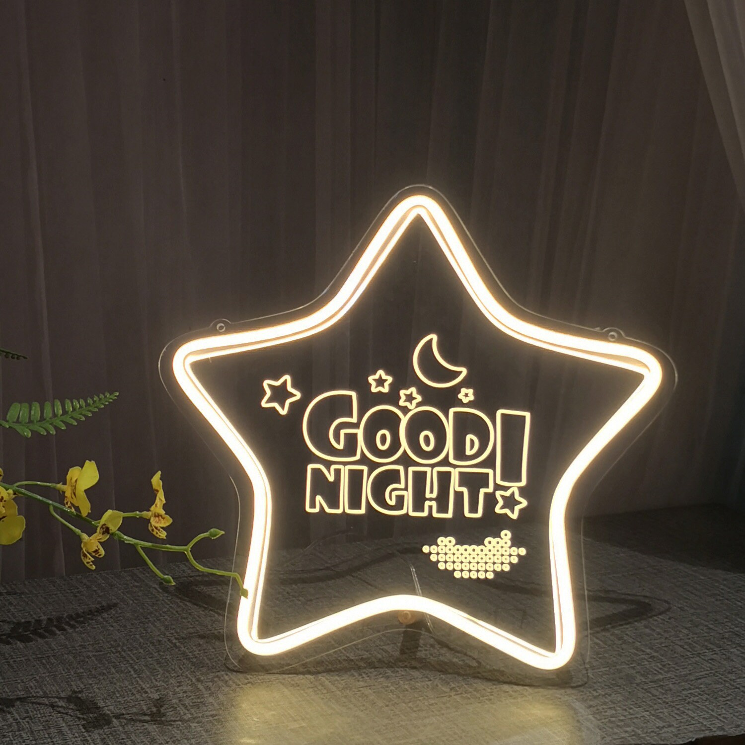 Star Good Night Neon Sign, Neon Sweet Dreams LED Light up Sign for ...