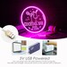 Cocktail Bar Neon Light Sign, Dimmable USB Powered 12 Round Neon ...