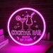 Cocktail Bar Neon Light Sign, Dimmable USB Powered 12 Round Neon ...