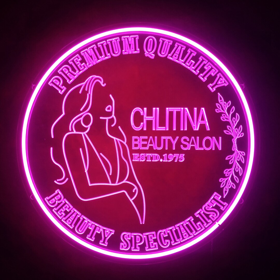Custom Beauty Salon Neon Sign, Personalized Beauty Spa LED Light up ...