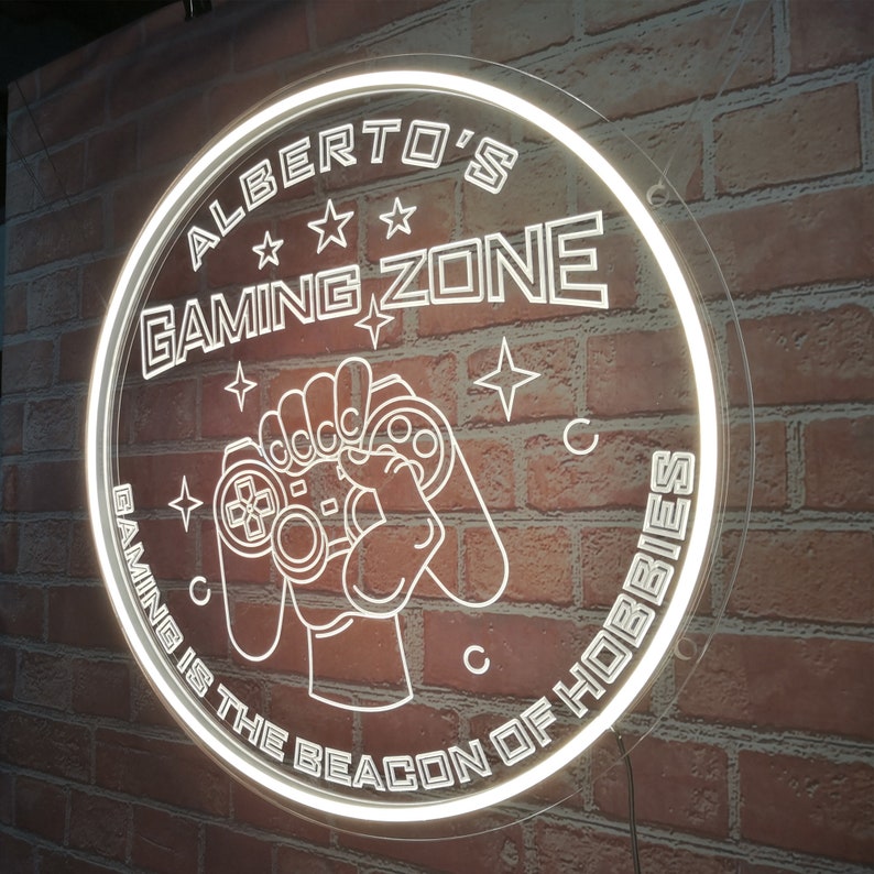 Personalized Neon Gaming Room Sign,wall Decor Custom Game Room LED Neon ...