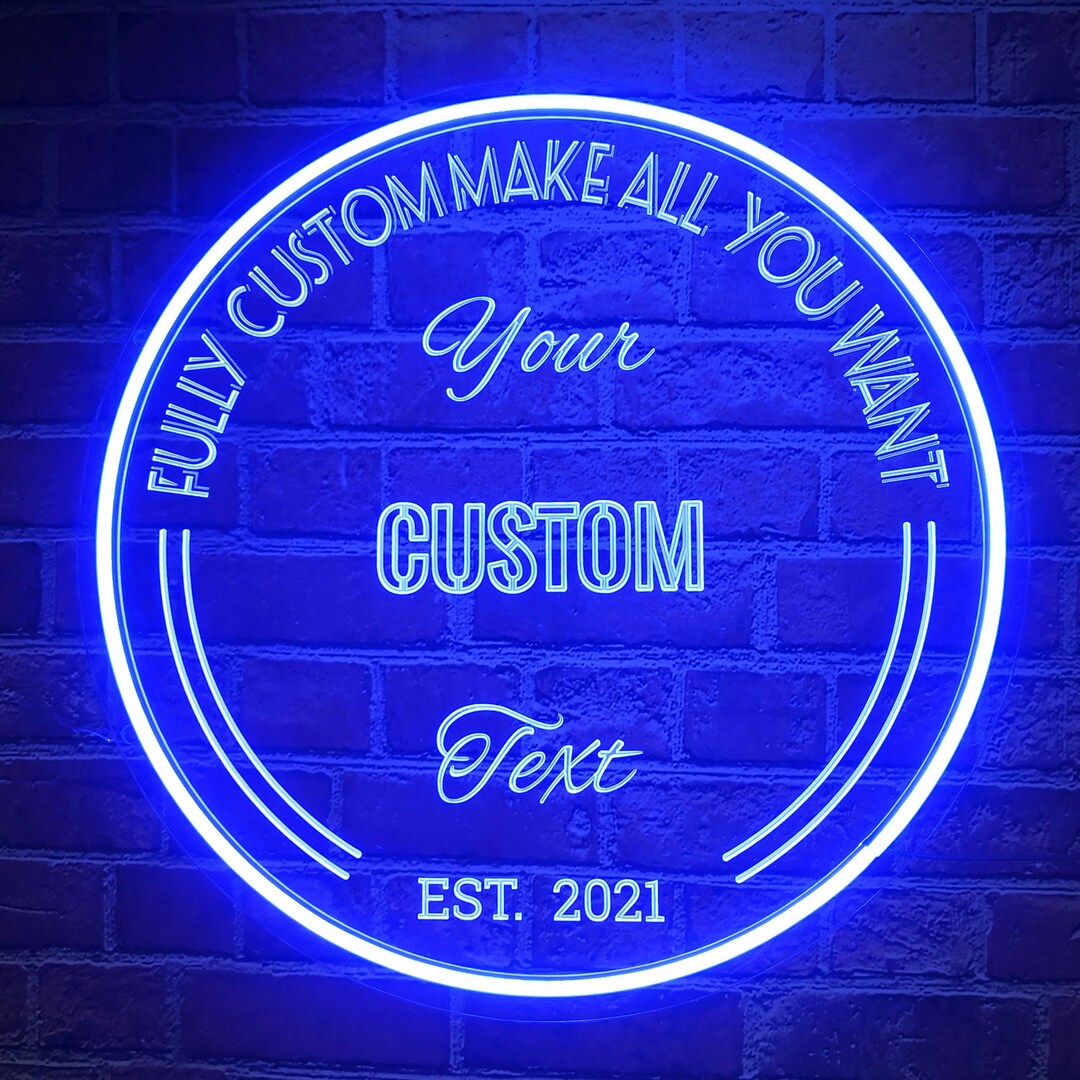Custom Neon Sign, Personalized Name Logo Neon Light up Signs, Wall ...